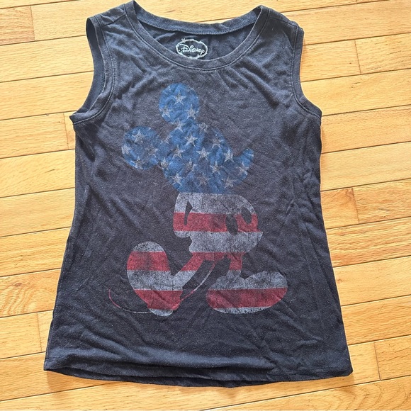 Disney | Tops | Disneys Micky Red White Blue Muscle Tank | Poshmark
